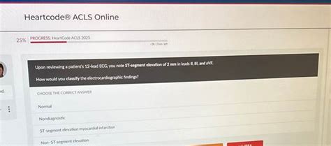 Solved Heartcode ACLS Online PROGRESS HeartCode ACLS H Min Answer
