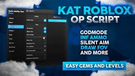 [best] kat roblox script exploit godmode silent aim infinite ammo