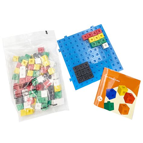 100 Pcs Multilink Linking Cubes Math Manipulative Counting Jenaai 100