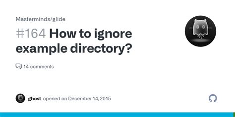 how to ignore example directory · issue 164 · masterminds glide · github