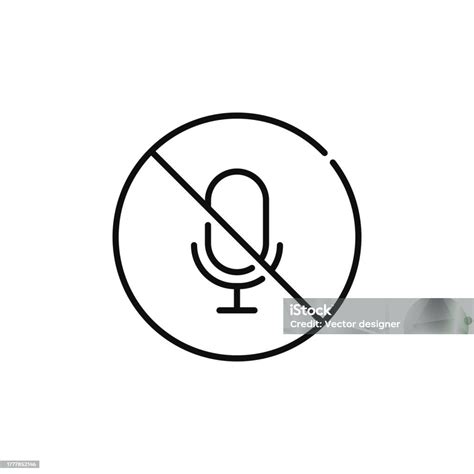 마이크 허용 안 함 흰색 배경에 고립된 선 아이콘 기호 기호 녹음 라인 아이콘 없음 0명에 대한 스톡 벡터 아트 및 기타 이미지 0명 그래픽 사용자 인터페이스 기자