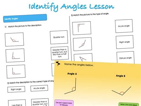 Year Shape Identify Angles Lesson Teaching Resources