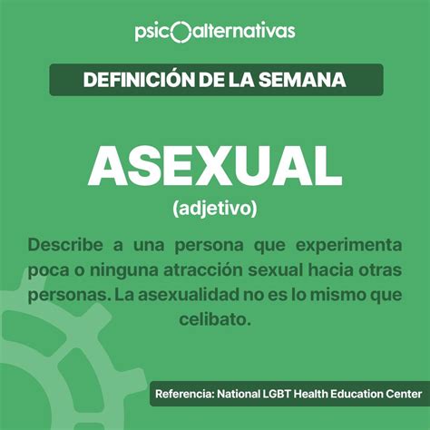 📚 ¿qué Significa Asexual Conoce El Psicoalternativas Facebook