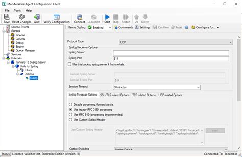 forwarding nt event logs to a syslog server adiscon