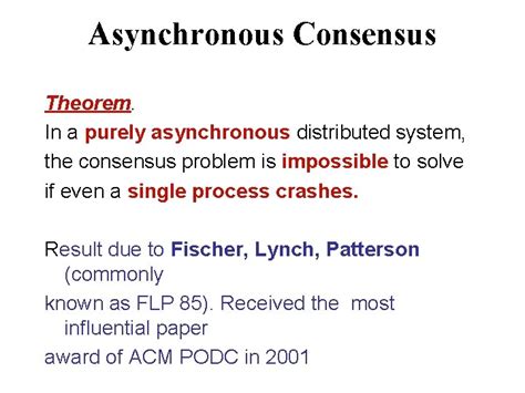 distributed consensus distributed consensus reaching agreement is a