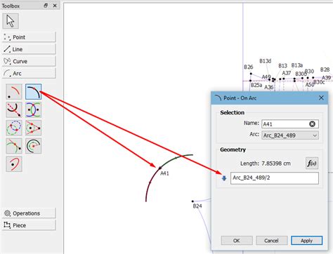 How To Find Middle Point Along Arc Documentation How To Seamly