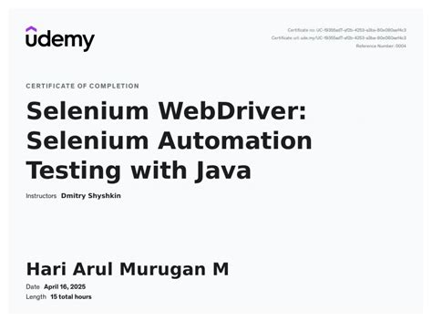 Selenium Automationtesting Qualityengineering Testng Hari Arul