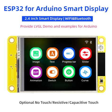 【best Selling】 Esp32 For Arduino Lvgl Wifi Bluetooth Development Board 2 4 Inch Smart Display