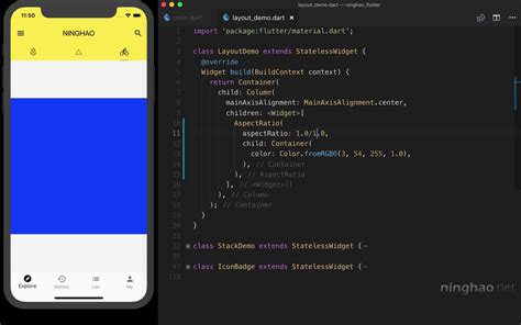 Aspectratio：宽高比《 Flutter 移动应用：布局 》 宁皓网