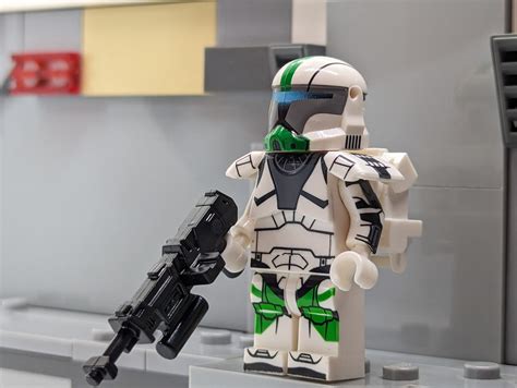 Custom Printed Clone Trooper Minifig Republic Commando Slicer Green