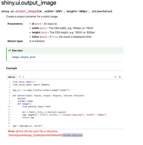 Shinyuioutputimage Api Example Does Not Run Due To Missing File · Issue 359 · Posit Devpy