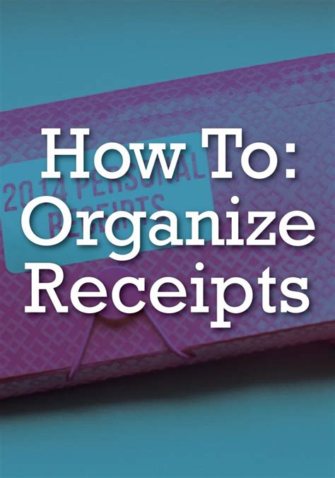 How To Organize Receipts Receipt Organization Paper Organization Organization