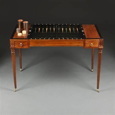 Fine Mahogany Tric Trac Table Bada