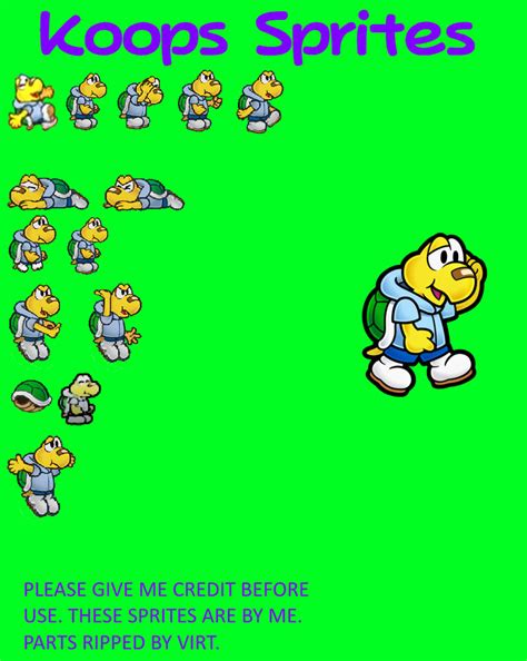 Koops Sprite Sheet By Trowbridge27 On Deviantart