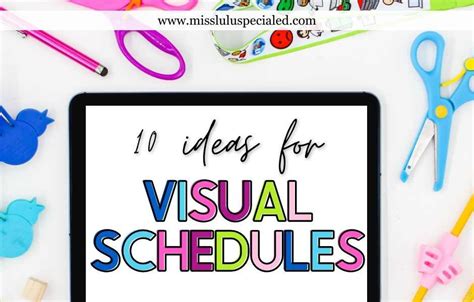 IDEAS FOR VISUAL SCHEDULES