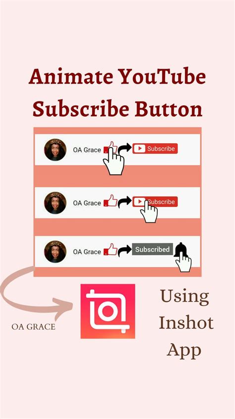 Animate Youtube Subcsribe Button Inshot App Link And Learn Youtube