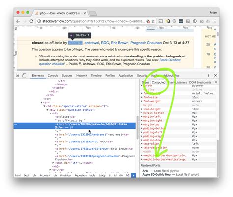 Css How Can I Determine What Font A Browser Is Actually Using To Render Some Text Stack