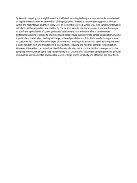 Systematic Sampling Pdf