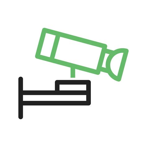 Cctv Camera Line Green And Black Icon 9698016 Vector Art At Vecteezy