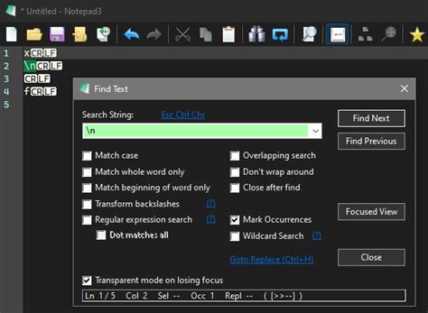 Find Auto Highlight Does Not Consider Transform Backslashes · Issue 3513 · Rizonesoft