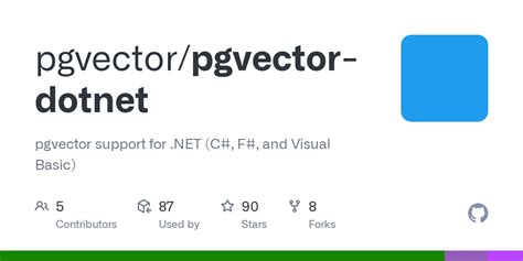 GitHub Pgvector Pgvector Dotnet Pgvector Support For NET C F And Visual Basic