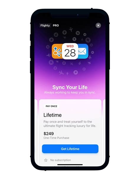 paywall and subscription ui from flighty ios app app interface design