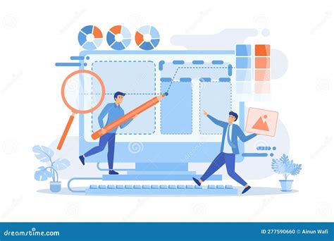 Designers Are Working On The Desing Of Web Page Web Design User Interface Ui And User