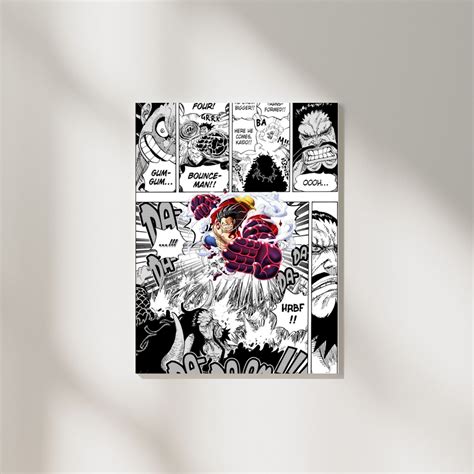Gear 4 Luffy Anime Manga Poster Wall Decor Art Japan Anime Ts