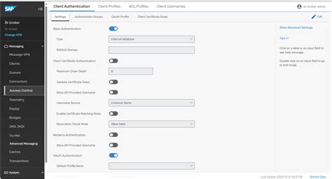Advanced Event Mesh Client Authentication Basic Sap Community