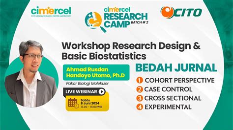 Workshop Research Design And Biostatistic Research Camp 2 Youtube