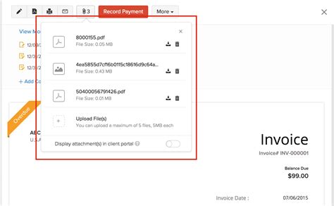 Multiple Attachments For Transactions