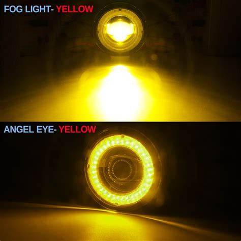 Car Fog Light Assembly Led Lens Angel Eye Drl 30w Vicedeal