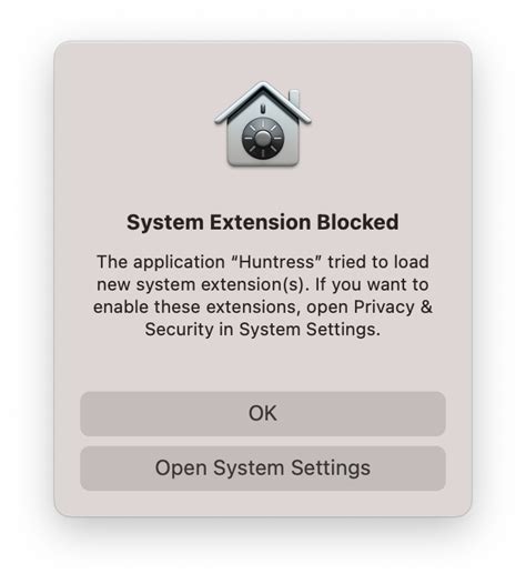 Install The System Extension For MacOS Huntress Product Support