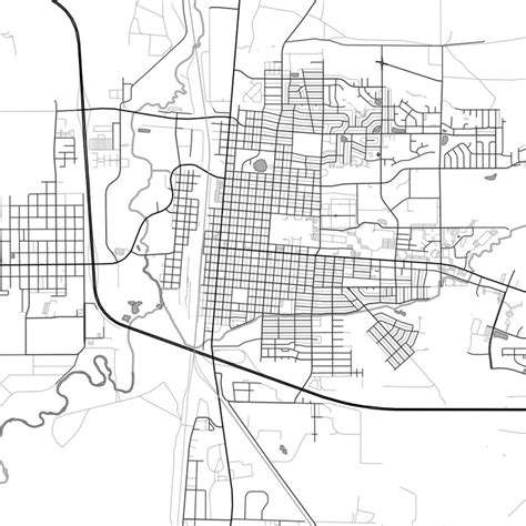 Laramie Wyoming Map Print In Classic — Jace Maps