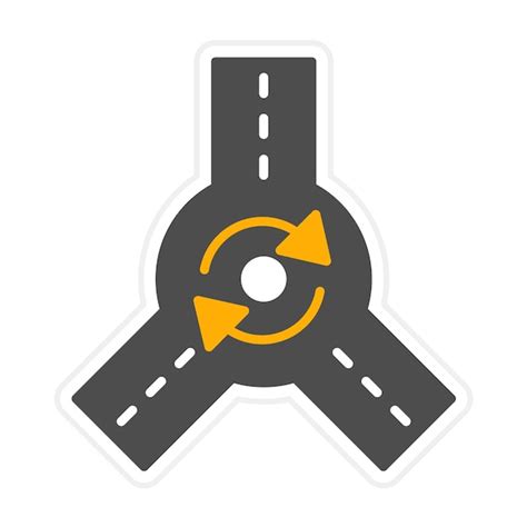 Premium Vector Roundabout Vector Icon Can Be Used For Map And
