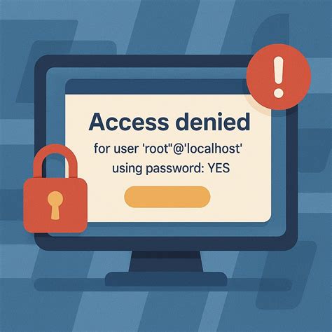 access denied for user root localhost using password yes complete solution guide