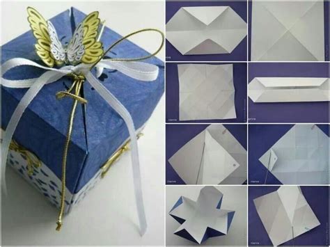 Make Your Own Box Hadiah Buatan Sendiri Kertas Kado Kerajinan Kertas
