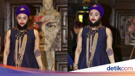 Cetak Sejarah Wanita Dengan Brewok Jadi Model Fashion Show