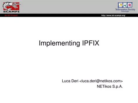 PPT Implementing IPFIX PowerPoint Presentation Free Download ID 6105817