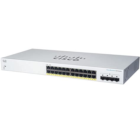 Thiết bị chuyển mạch Cisco CBS220 Smart 24 port GE 4 Gigabit SFP CBS220 24T 4G