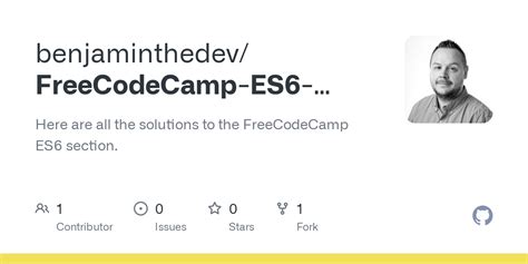 Github Benjaminthedevfreecodecamp Es6 Javascript Solutions Here Are