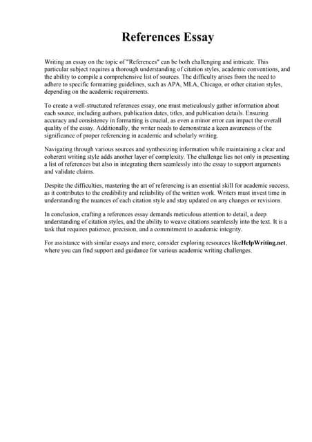 Example Of A Harvard Referenced Essaypdf