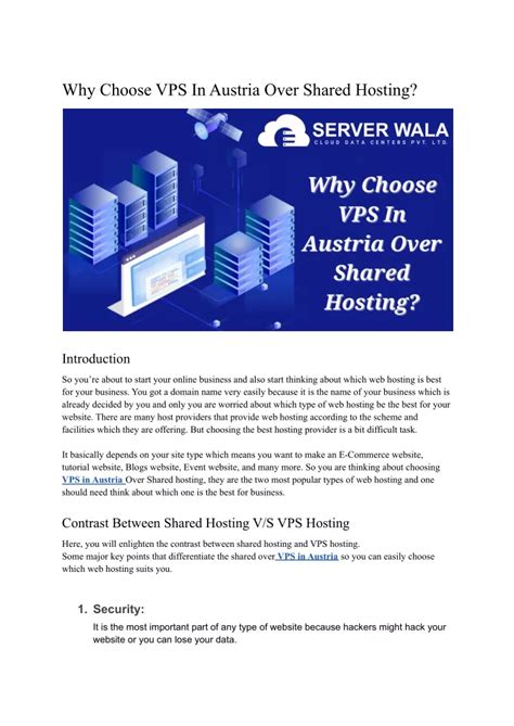 PPT Why To Choose Vps Over Shared Hosting In Austria PowerPoint Presentation ID