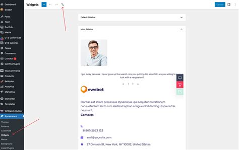 How To Edit A Custom Sidebar With Widgets In Wordpress Ewebot