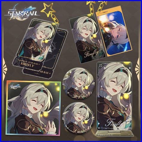 พวงกุญแจอะคริลิค จี้รูปการ์ตูน Honkai Star Rail Firefly สําหรับห้อยกระเป๋า Shopee Thailand