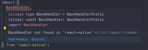 React Native Components Not Found · Issue 936 · Microsoftvscode Eslint · Github