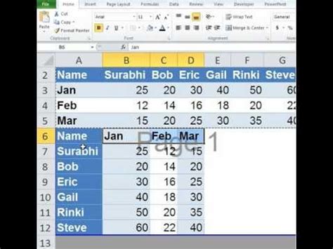 Convert A Row To A Column In Excel Fetishose