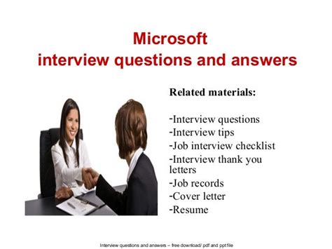 Microsoft Interview Questions And Answers