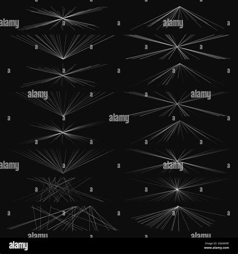 Random Chaotic Lines Element Random Stripes Stock Vector Illustration Clip Art Graphics