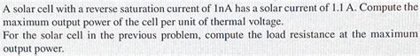 A Solar Cell With A Reverse Saturation Current Of Lna